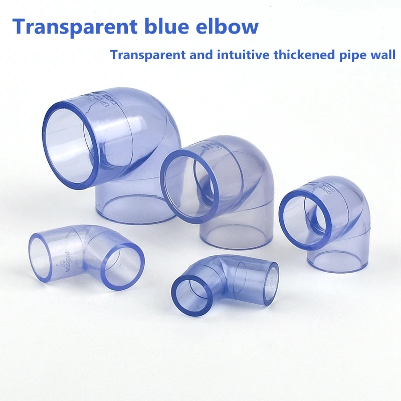 1-3Pcs-16-63mm-Transparent-UPVC-Elbow-Connector-Garden-Irrigation ...