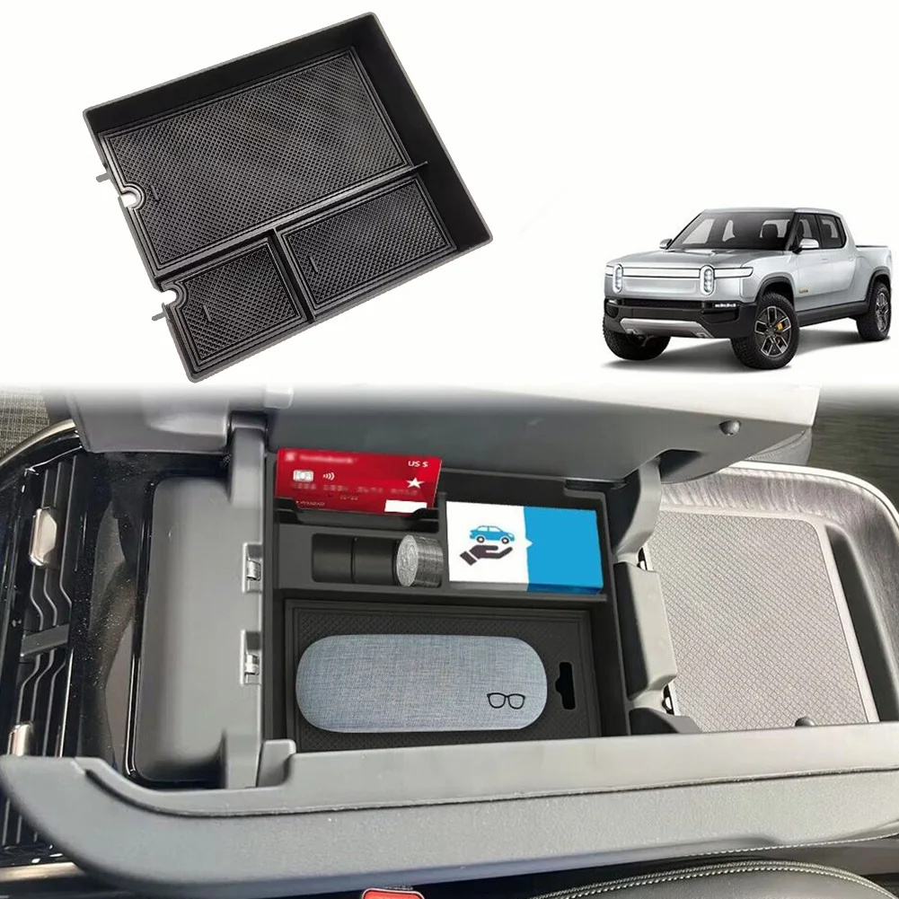 Car Center Console Organizer Box Armrest Box Storage Tray FFor Rivian ...