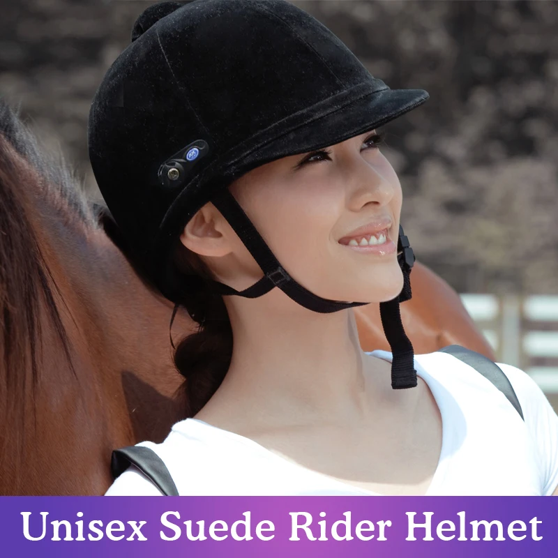 Professional-Adjustable-Velvet-Helmet-for-Riding-Equestrian-Harness ...