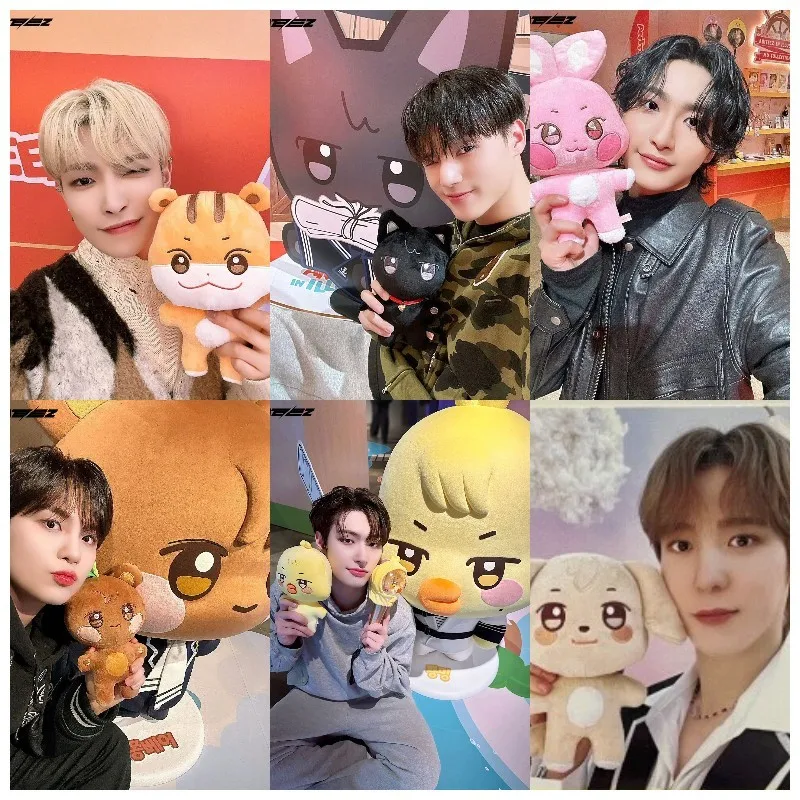 1-8Pcs-25-30cm-ATEEZ-Aniteez-Plushie-Kawaii-Stuffed-Animals-Plushies-Toy-Korean-Throw-Pillow ...