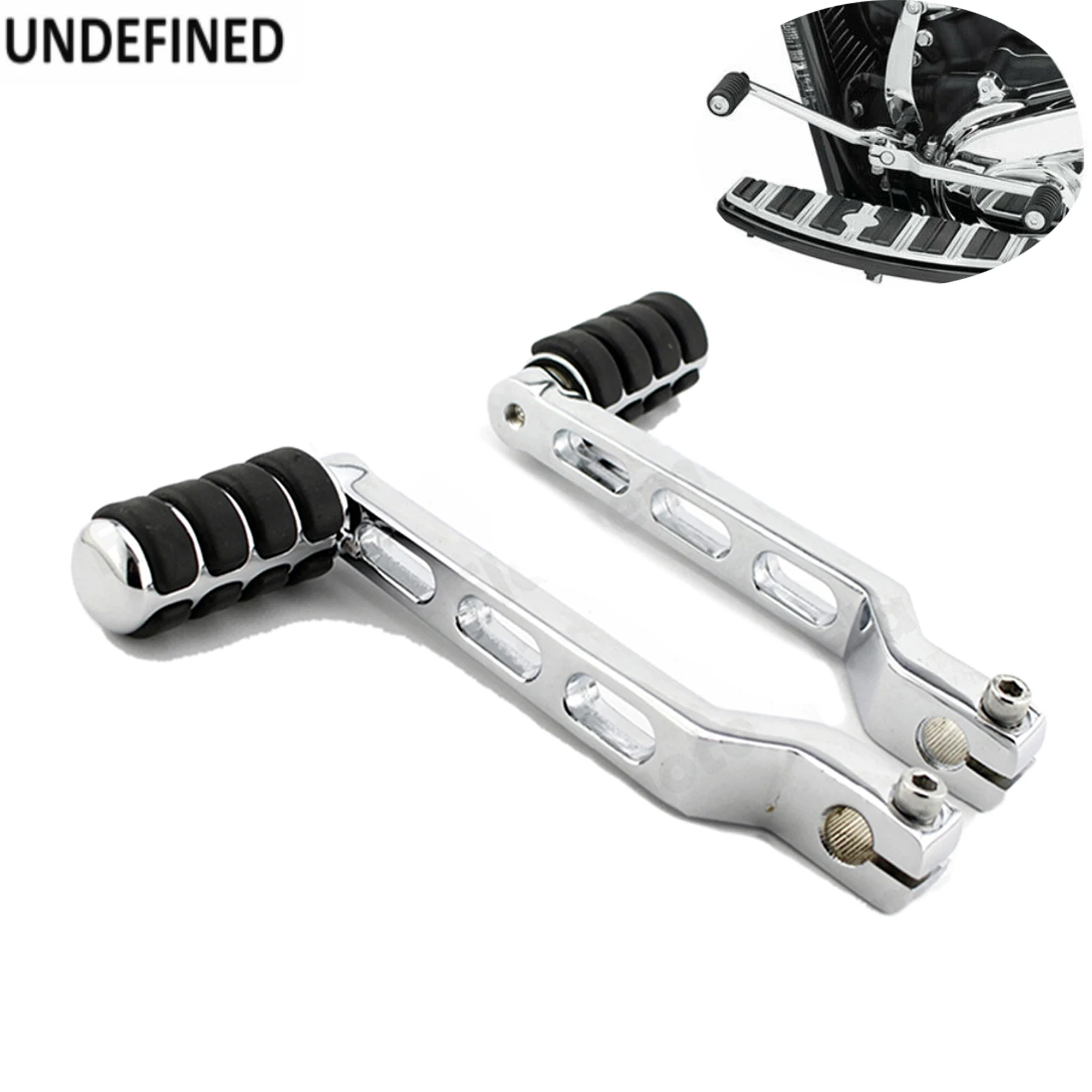 CNC-Chrome-Heel-Toe-Shift-Lever-Shifter-Peg-For-Harley-Touring-Road ...