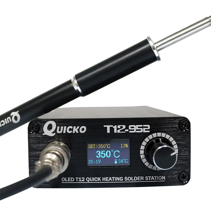 QUICKO-T12-952-Soldering-Station-With-M8-black-metal-handle-and-Various ...