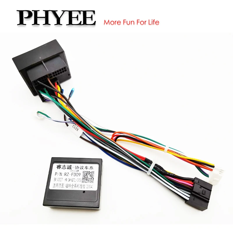 16 Pin to QuadLock Wiring Harness CAN Bus Decoder 16P Plug Car Android ...