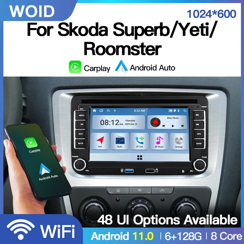 Andrioid-7Inch-2-Din-For-VW-Seat-Skoda-Superb-Yeti-Roomster-Car-Radio ...