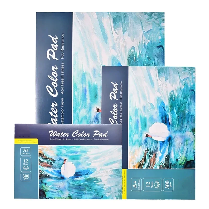 Watercolor-Paper-100-Cotton-12-Sheets-300g-Travel-Conveniently ...