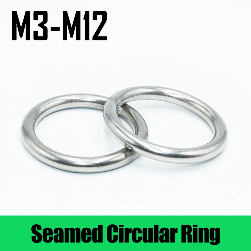 A2-304-Stainless-Steel-O-Ring-Never-Fade-Fishing-Solid-Ring-Circle ...
