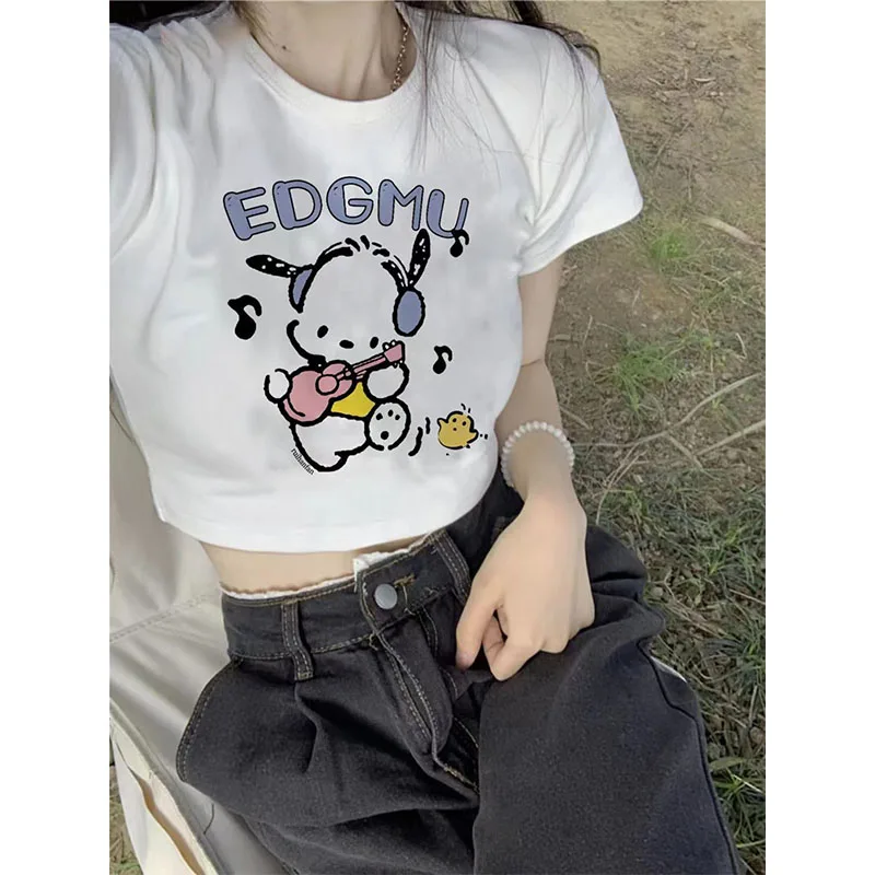 Sanrio-Pochacco-T-Shirts-Girl-Anime-Street-Fashion-Harajuku-Sexy-Basic ...