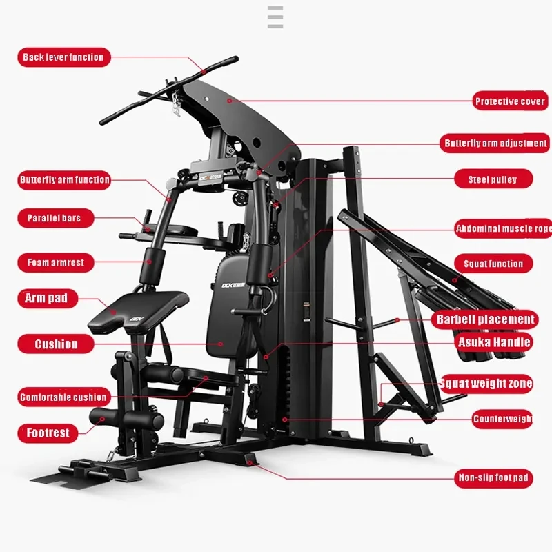 Three-person-standing-multifunctional-squat-stand-chest-pushing-chest ...