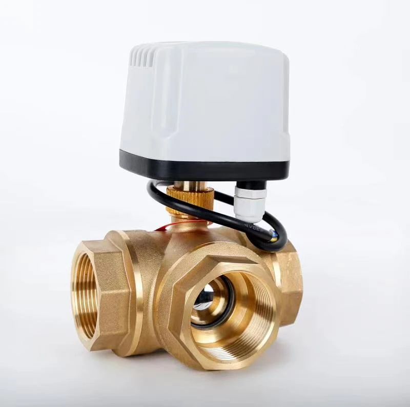 220v Dn25 Electric Ball Valve Brass Motorized | 3 Way Electric Ball Valve Dn40 - Dn15 - Aliexpress