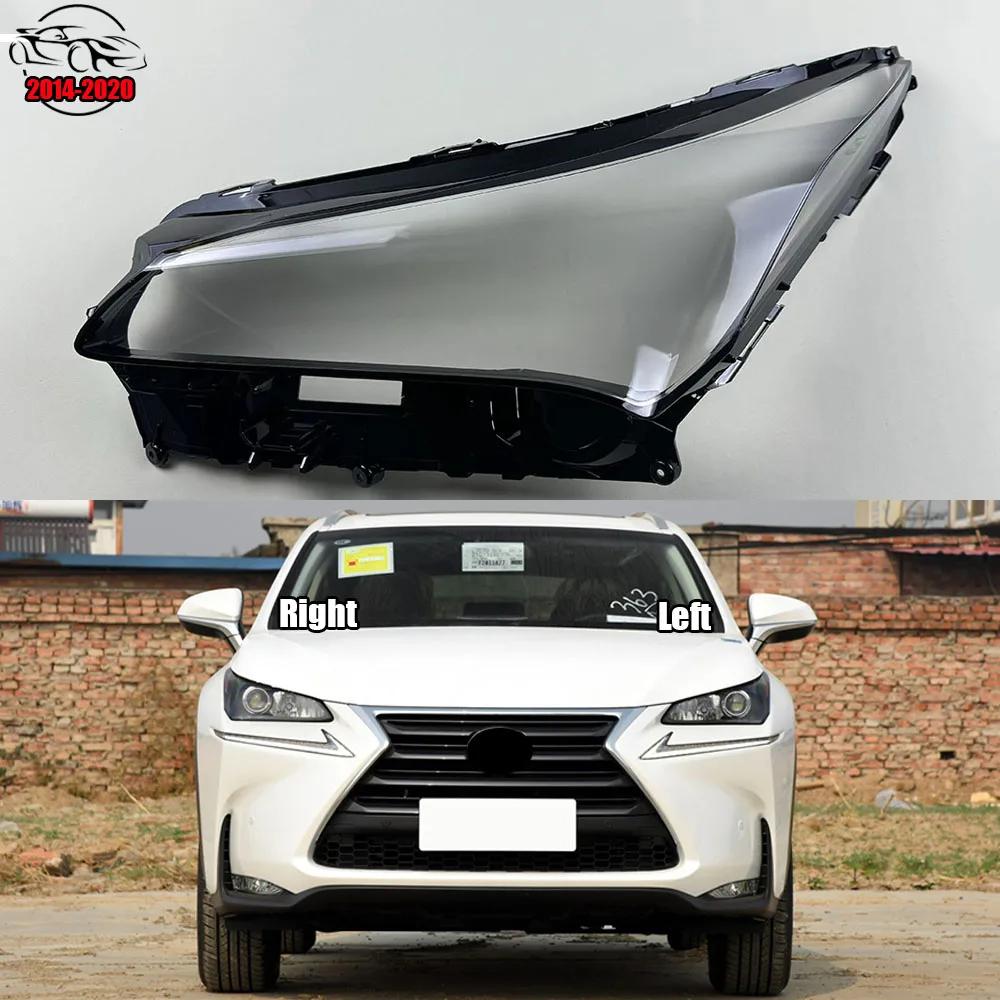 For Lexus NX200 NX300h 2014-2020 Front Headlight Cover Transparent ...
