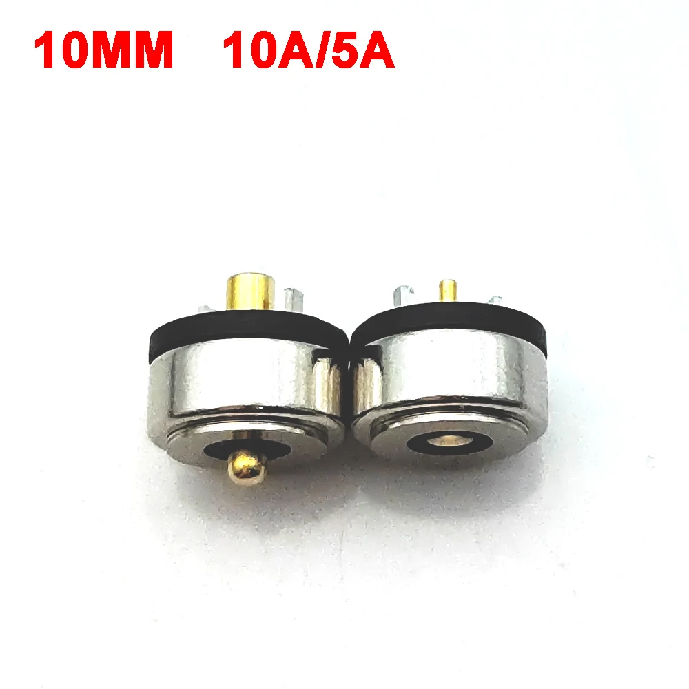 10mm 10a/5a High Current Magnet Suction Spring Pogo Pin Connector, Male ...