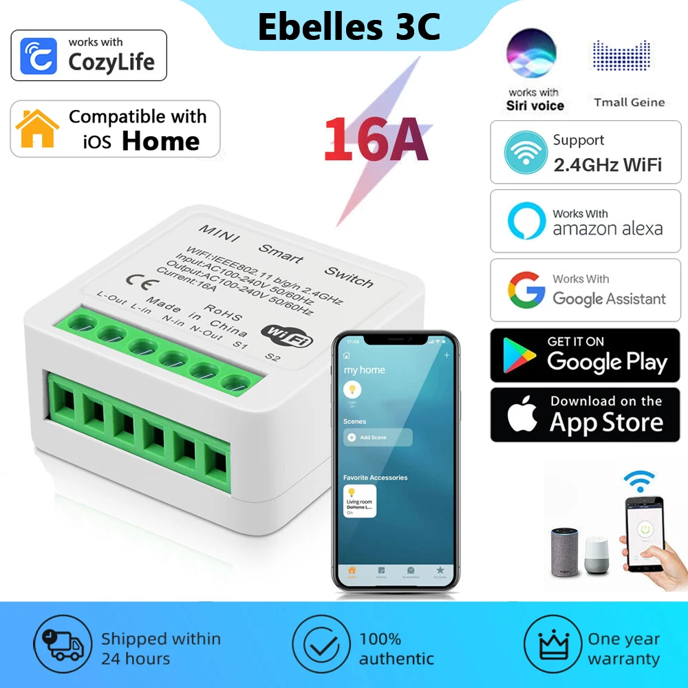 WiFi-M-dulo-Interruptor-Inteligente-para-Casa-Smart-Home-DIY-2-Way ...