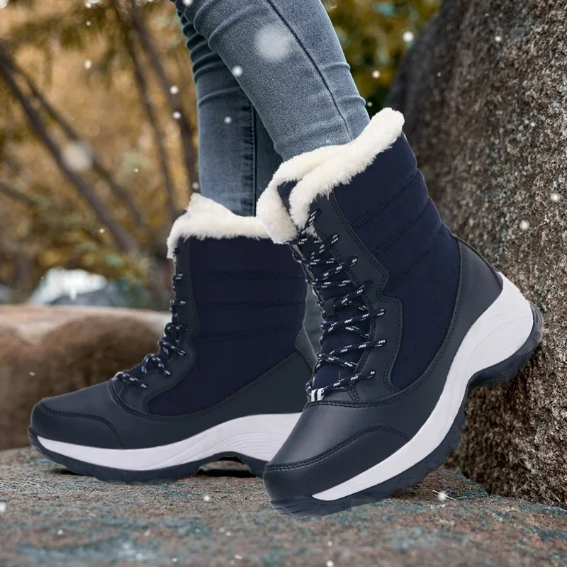 Boots-for-Women-Platform-Outdoor-Snow-Boots-Non-slip-Winter-Walking ...
