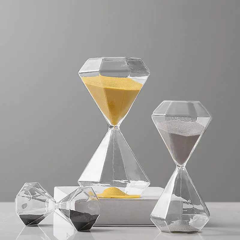 5-60 Minutes Diamond Sand Clock Hourglass Sandglass Children Gift Sand ...