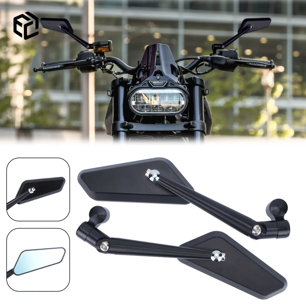 Motorcycle Rearview Side Mirror Handlebar For Harley Davidson Sportster ...