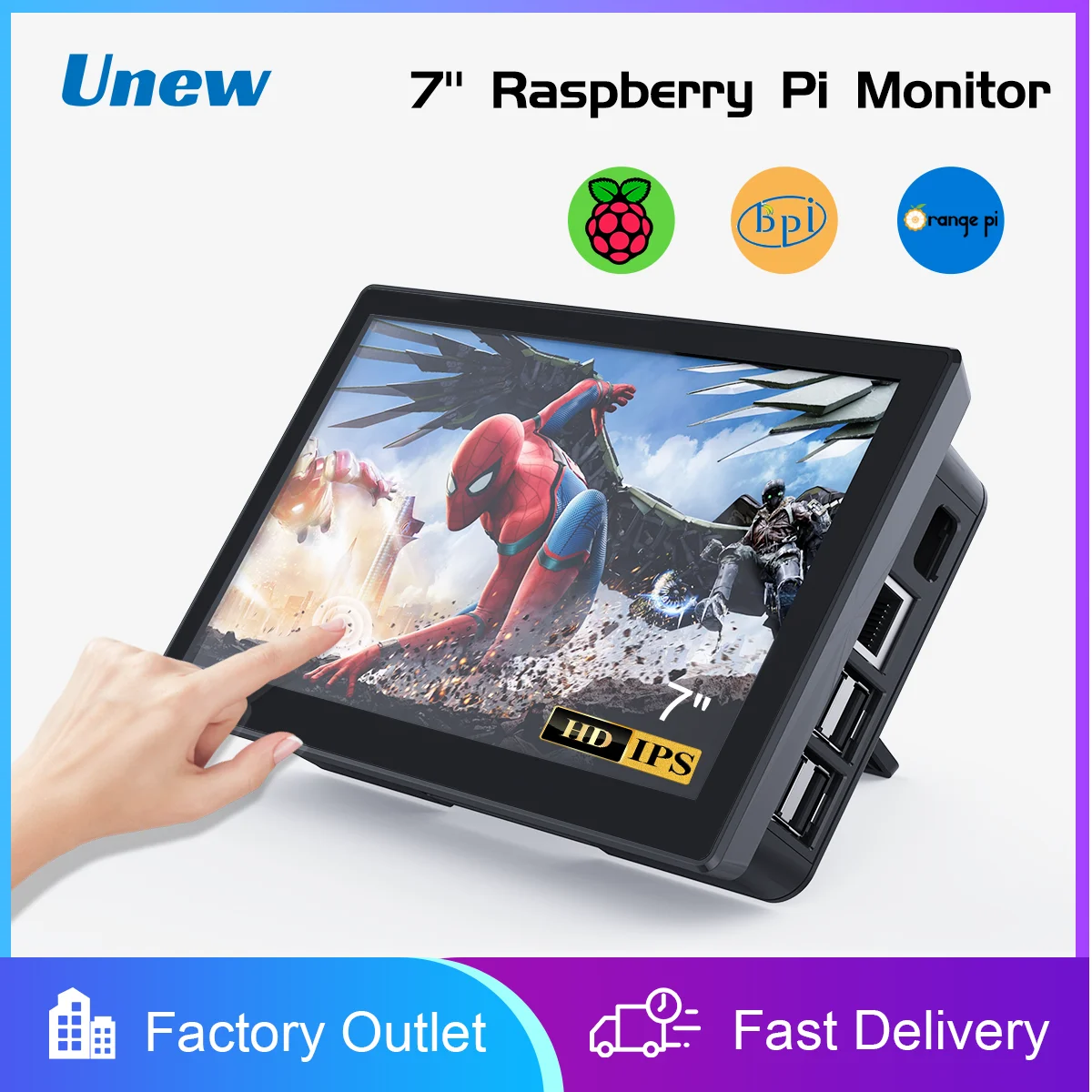 7-inch-Touch-Screen-Raspberry-Pi-5-4-HDMI-Touch-Monitor-Banana-Pi ...