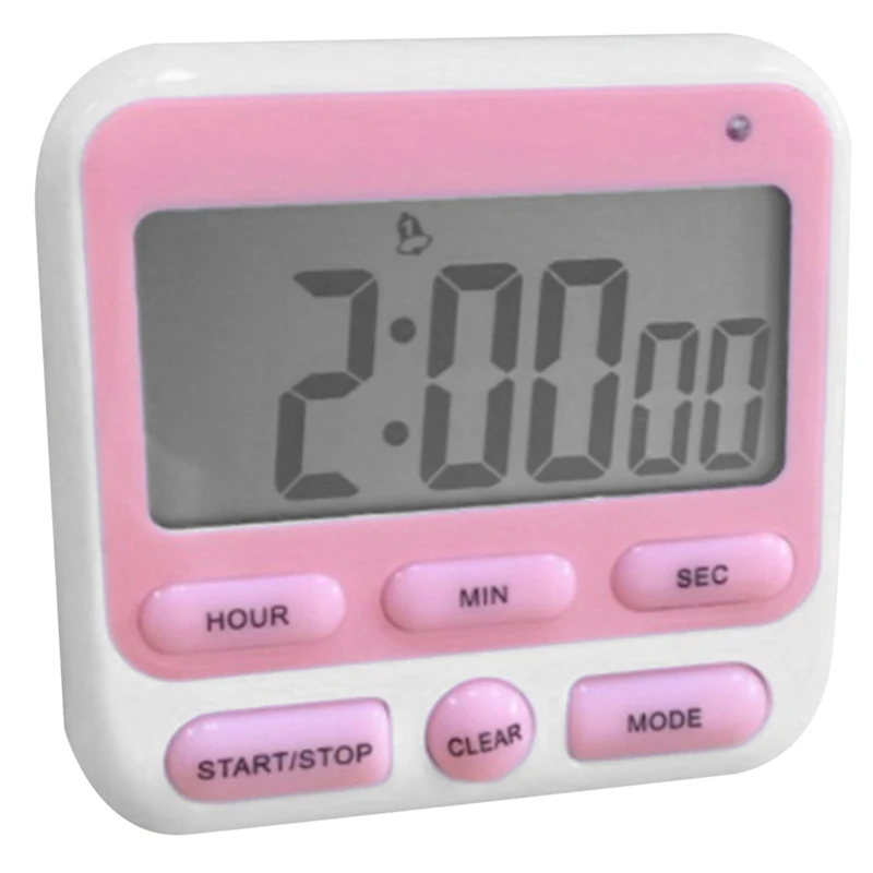 LCD Digital Electronic Timer Reminder Countdown With Clock Alarm Switch ...