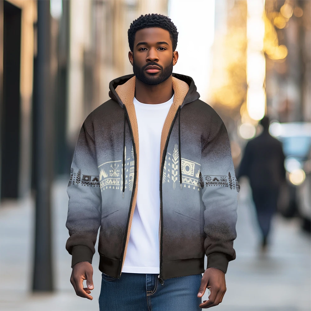 Men-s-and-women-s-thick-wool-hooded-double-layered-jackets-winter ...