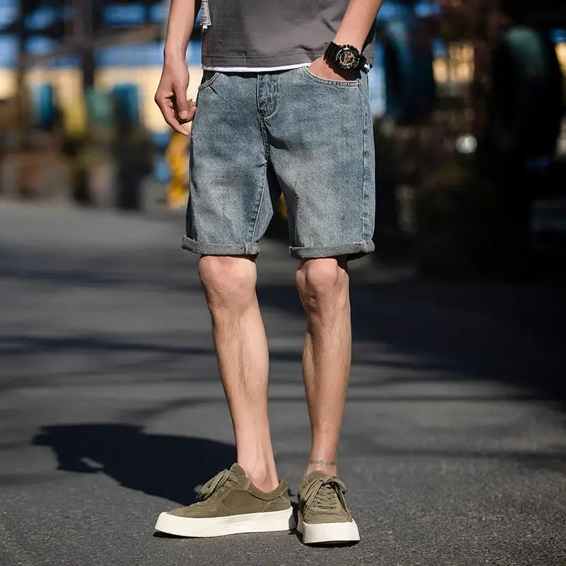 Very-Male-Denim-Shorts-Micro-Korean-Fashion-Streetwear-Stretchable-Wih ...