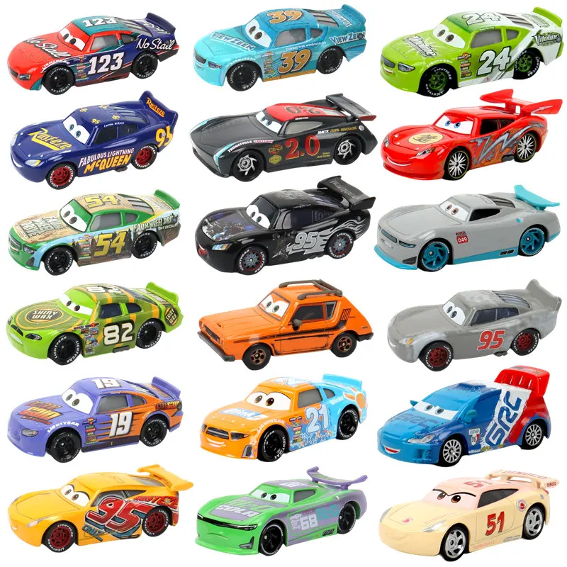 Genuine-Disney-Pixar-Cars-Lightning-McQueen-Toys-Jackson-Storm-The-King ...