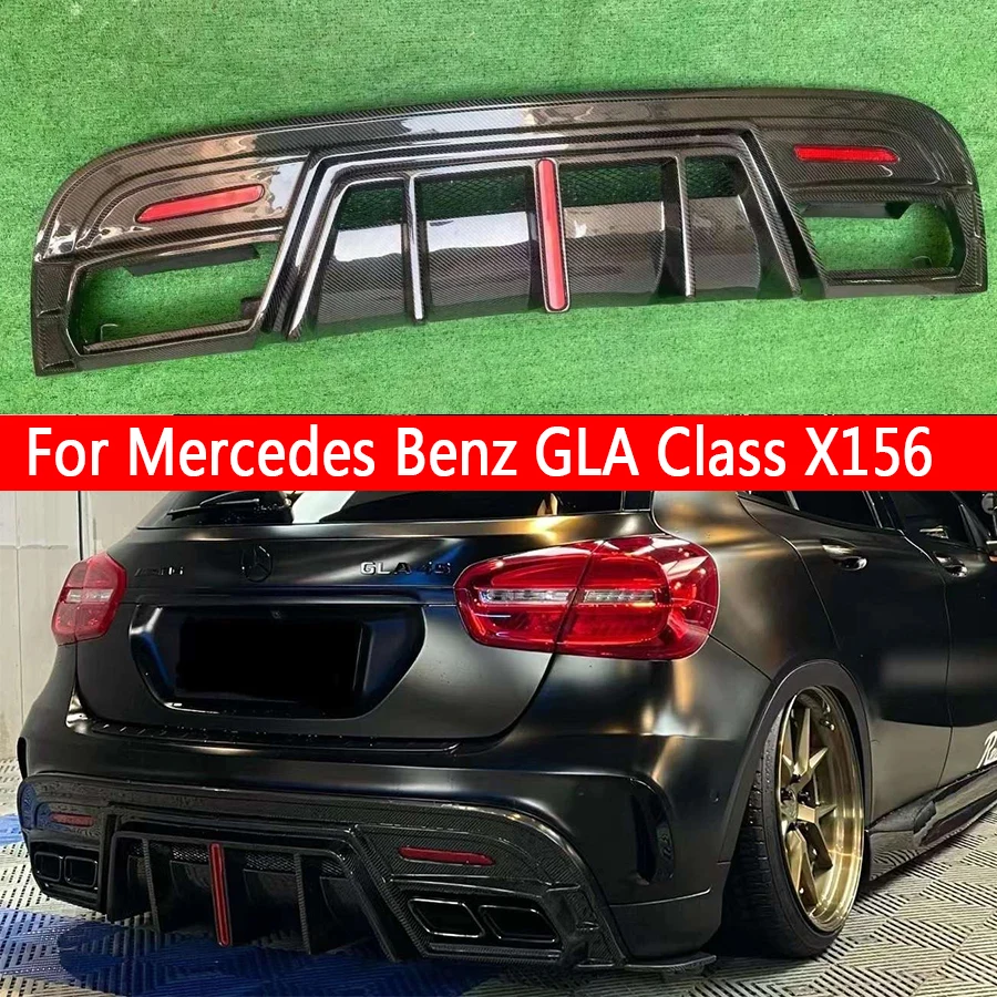 For-Mercedes-Benz-GLA-Class-X156-GLA260-GLA45-Carbon-Fiber-Back-lip ...