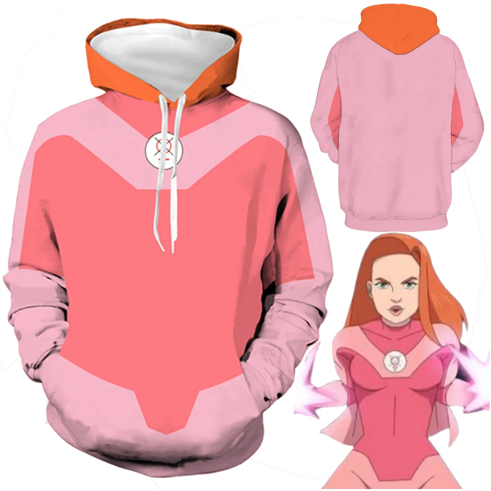 Fantasia Atom Eve Cosplay Hoodie Tops Cartoon Invincible Disfraz ...