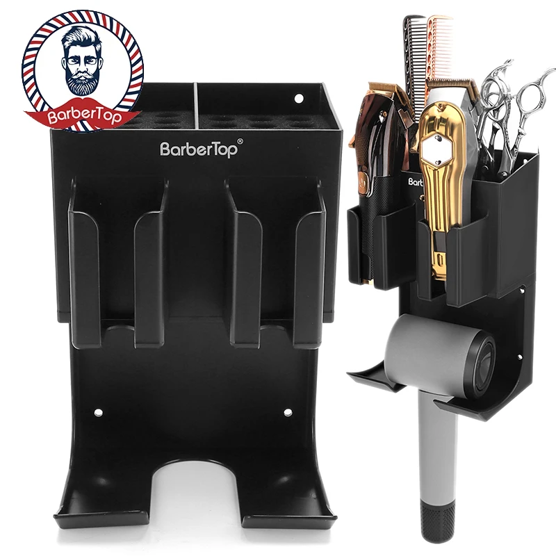 Barbertop-Wall-Electric-Clipper-Rack-Hair-Trimmer-Shaver-Holder-Mounted ...