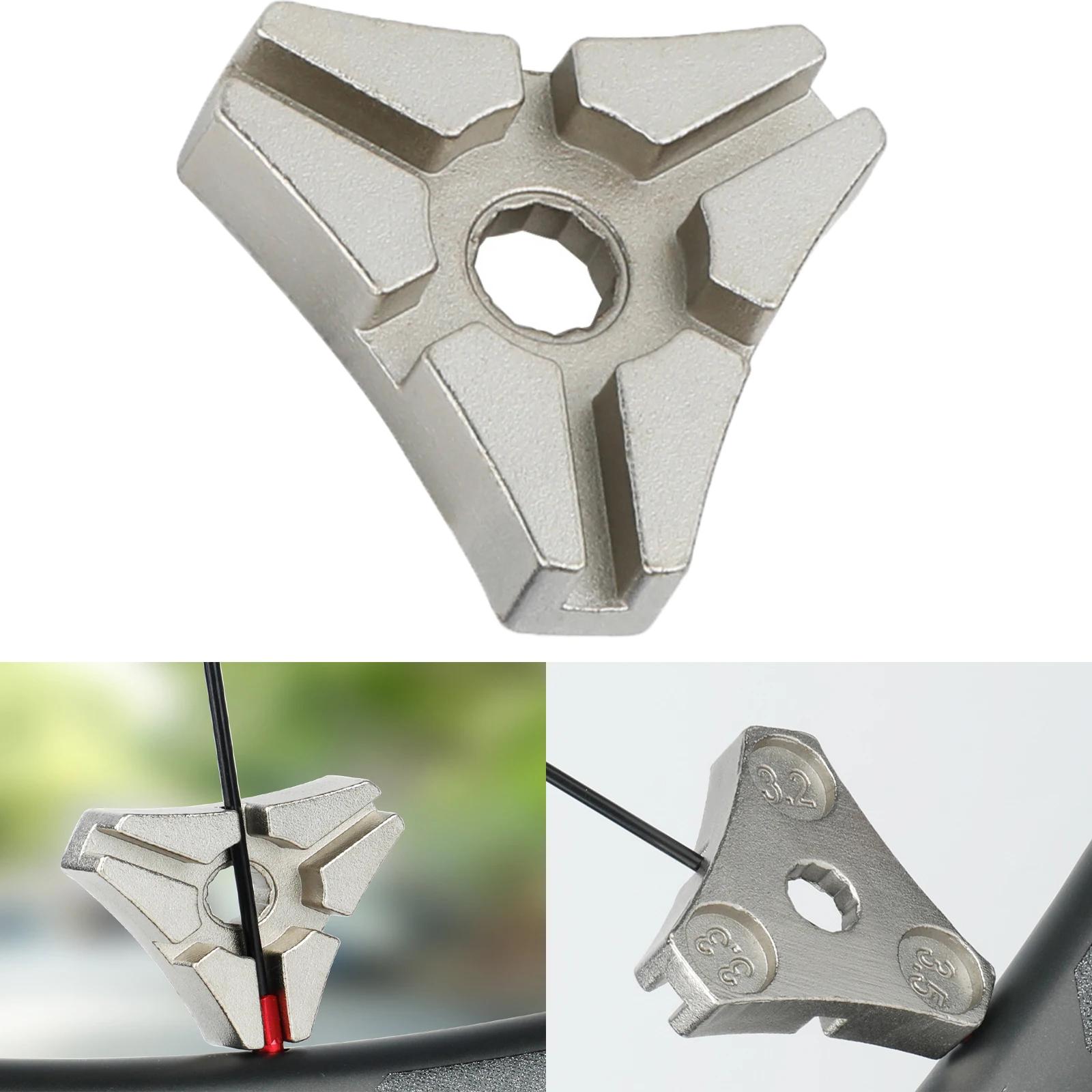 3 Sizes Bicycle Wheel Spoke Wrench Spanner Spoke Nipple Key Bike ...