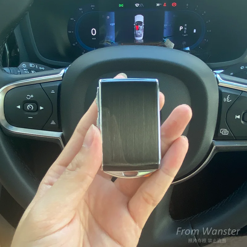 Glossy Black Car Key Shell For Volvo S60 V60 S90 V90 Xc40 C40 Xc60 Xc90 ...