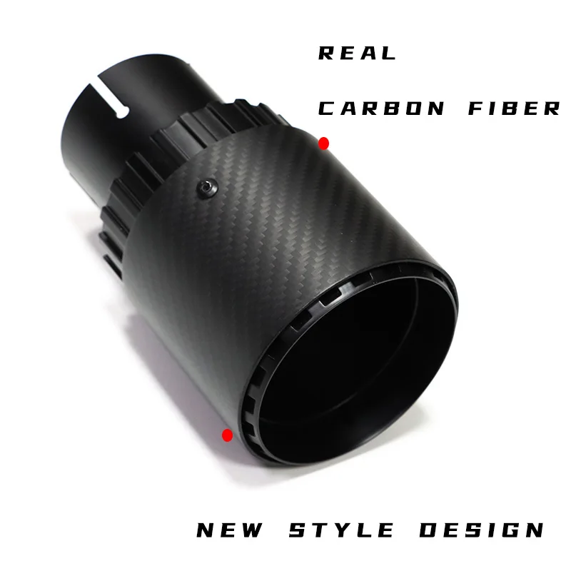 1 Pcs Car Exhaust Tip For Volkswagen Golf Carbon Fiber Muffler Tip ...