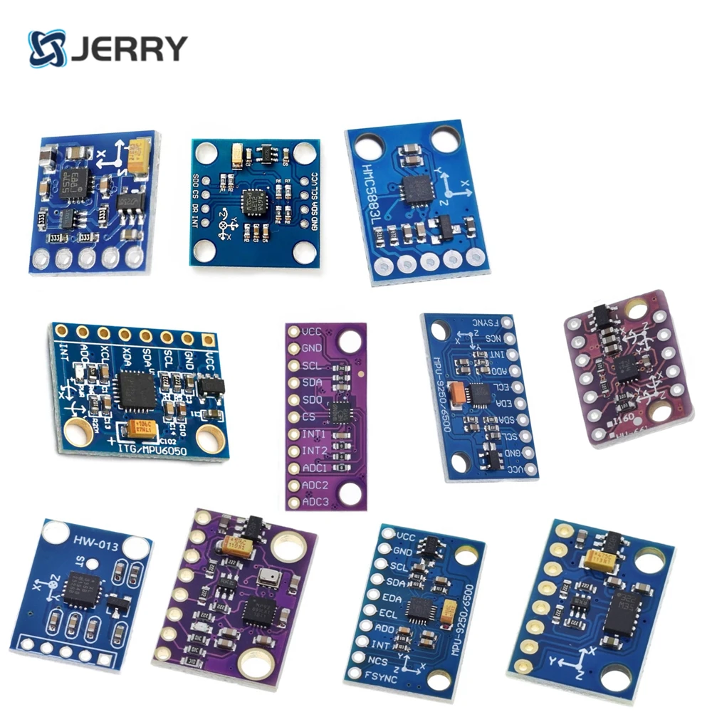 Capteur d'attitude + gyroscope + accélérateur + magnétomètre, MPU 6050 ...