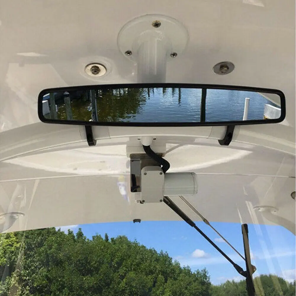 15-Wide-Rear-View-Race-Mirror-Convex-UTV-Mirror-With-1-75-Clamp-Scratch ...