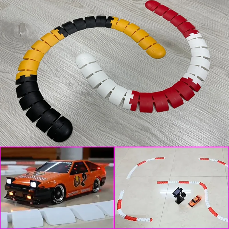 Remote Control Drift Car Simulation Race Track Roadblock RC Crawler Car ...