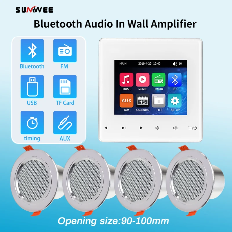 Bluetooth-mini-Wall-mounted-audio-amplifier-Smart-Home-sound-amplifier ...