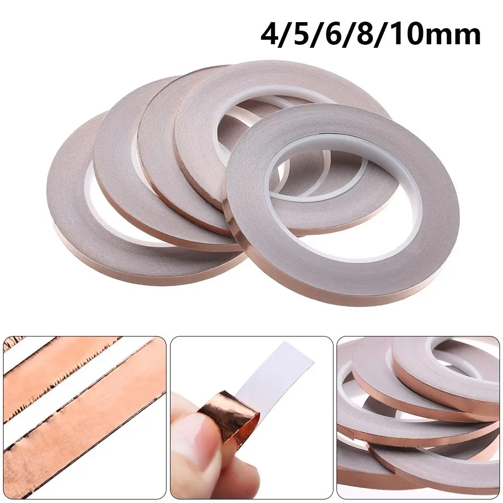 30m Single Side Conductive Copper Foil Tape EMI Shielding Heat Resist ...