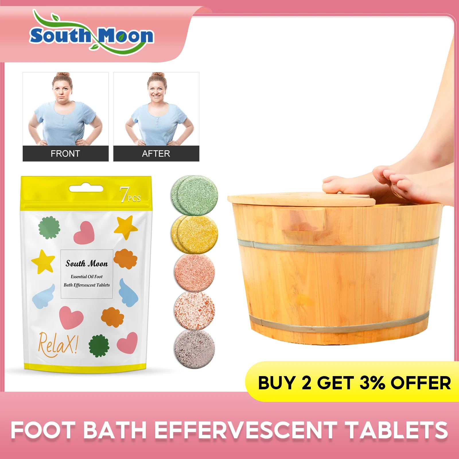 Foot-Bath-Effervescent-Tablets-Loss-Weight-Lympatic-Drainage-Help ...