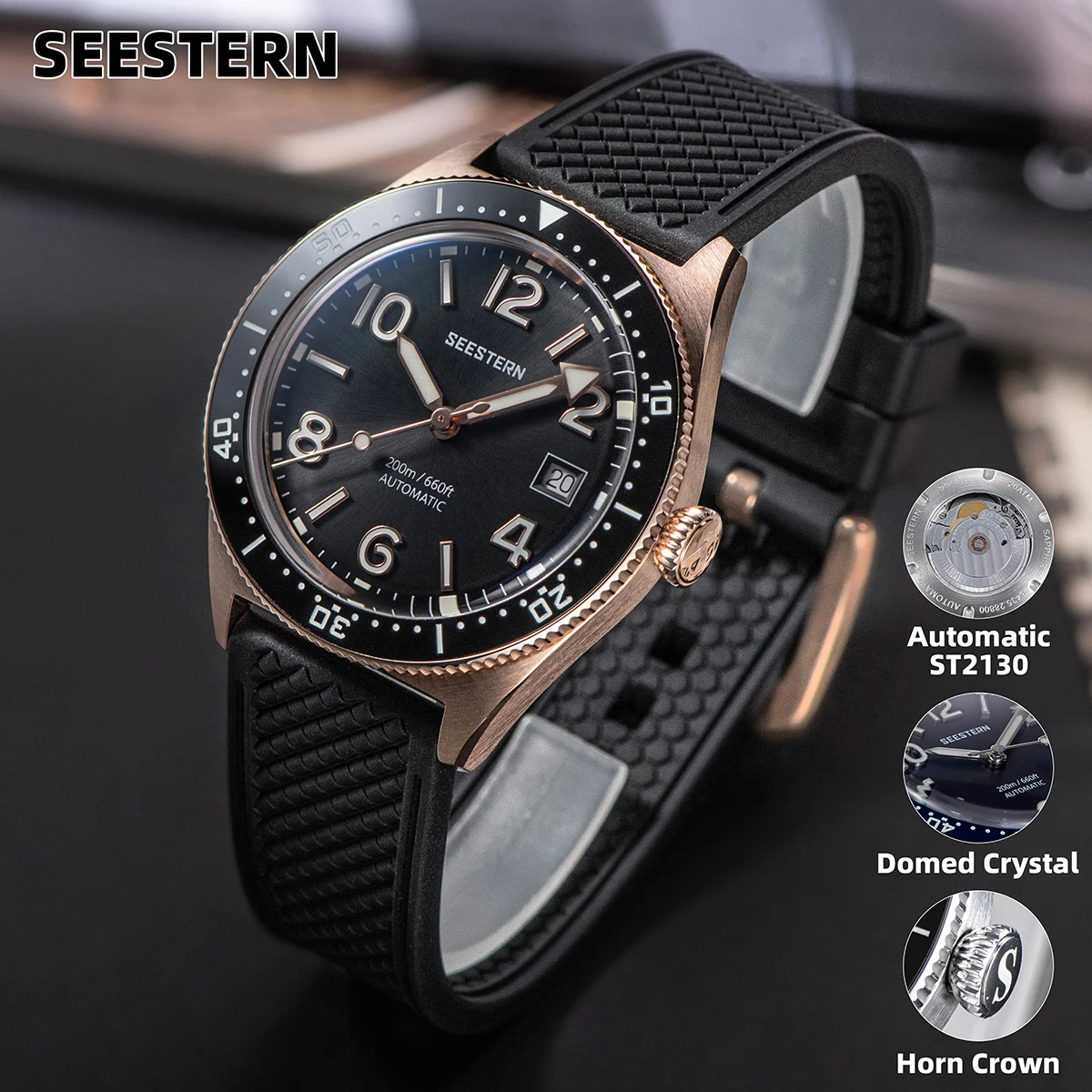 SEESTERN-Diveing-Watch-of-Men-Automatic-Mechanical-Wristwatches-20bar ...