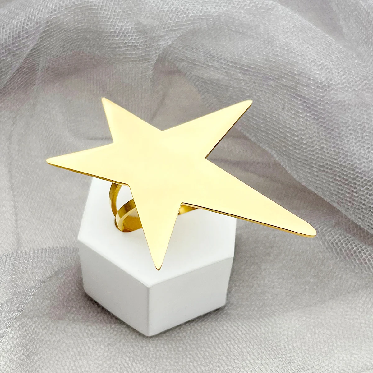 May-RZ-Anillo-de-estrella-de-cinco-puntas-con-estrella-grande-de-acero ...