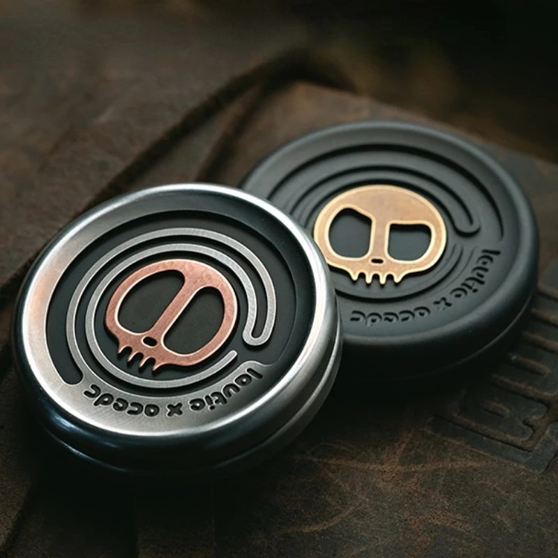 Demon Milk Cap Metal Round Poppa Card Fidget Toys Fingertip Gyroscope ...