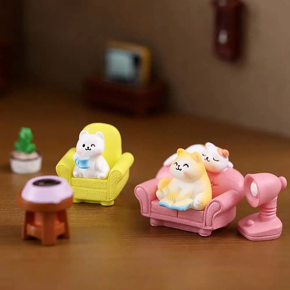 Mini-Cute-Cartoon-Cat-Resin-Ornament-DIY-Microlandscape-Crafts ...