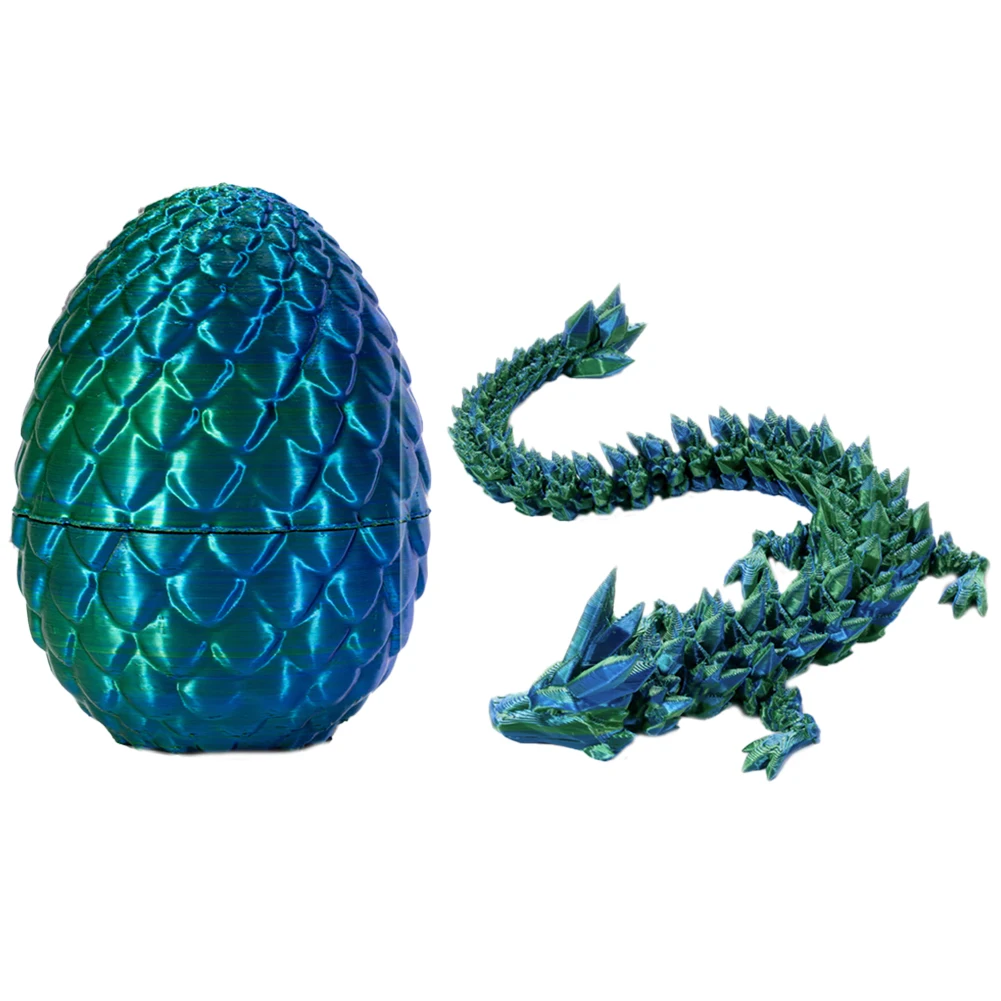 3D Printed Dragon Egg Dragon Gift Set Gemstone Dragon Ornament Full ...