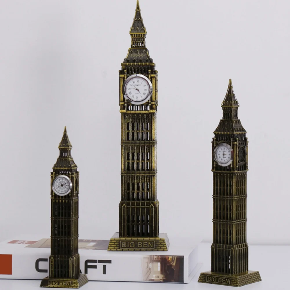London Big Ben Clock Model Home Party Desktop Decoration European Retro ...