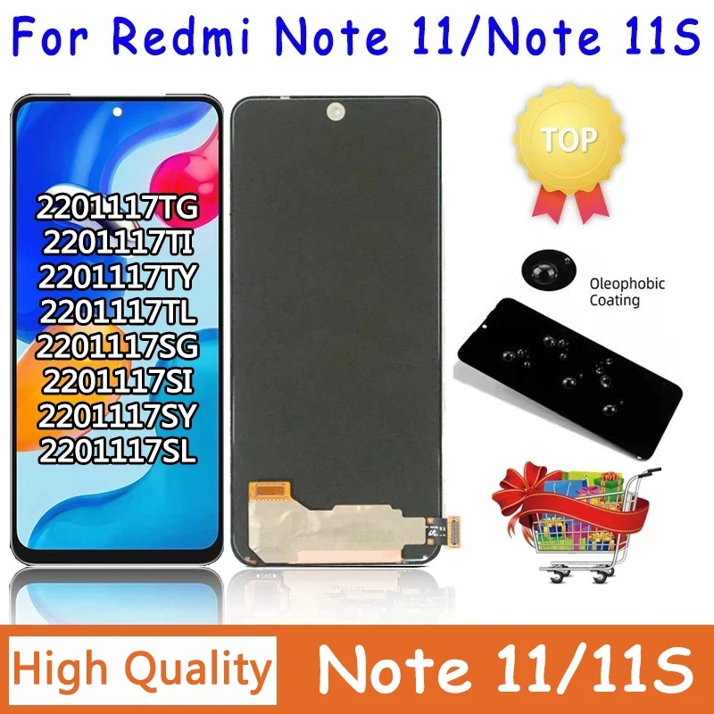 Test-For-Xiaomi-Redmi-Note-11-Display-Note11-2201117TG-Screen-Touch ...