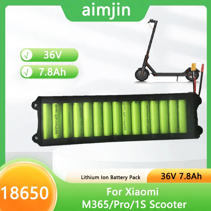 36V-7-8ah-Battery-18650-Lithium-Cell-Pack-for-Xiaomi-Segway-M365 ...