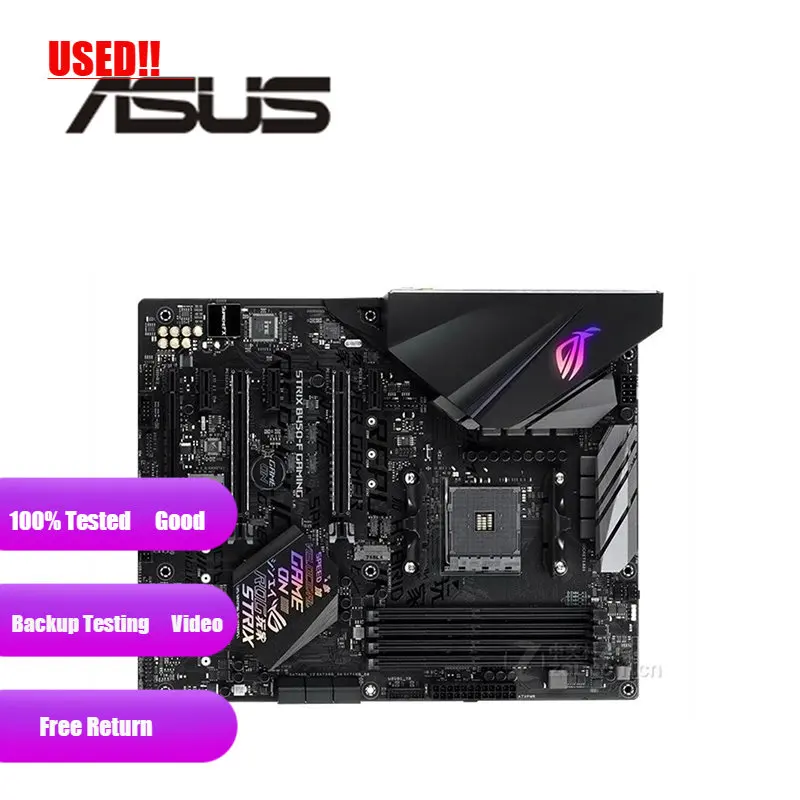 Asus-ROG-STRIX-B450-F-Placa-m-e-Gaming-Soquete-AM4-DDR4-para-AMD-B450M ...