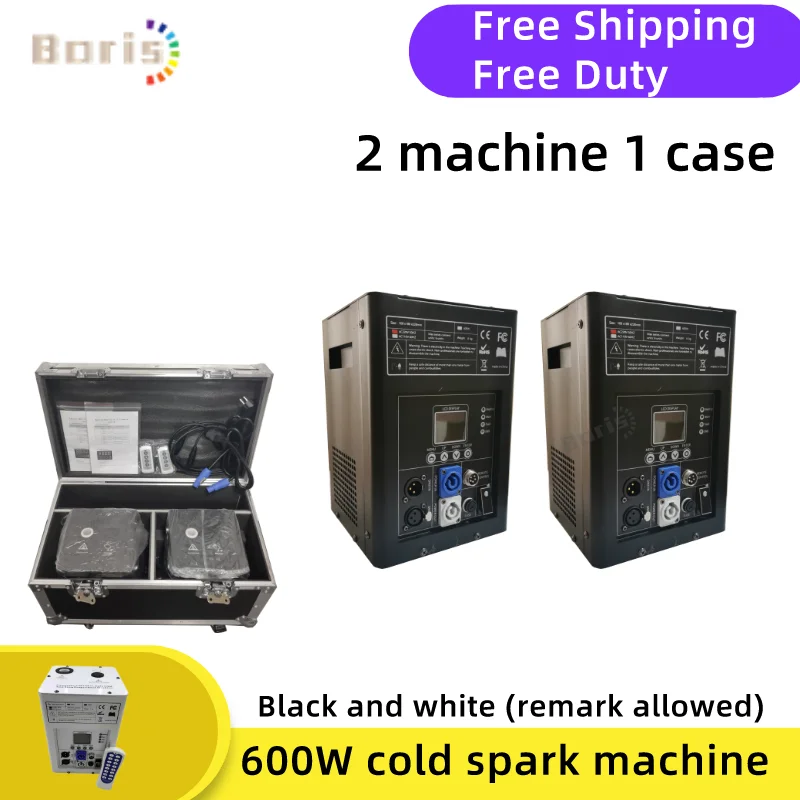 Cold Spark Machine 600w With Flight case Wireless Battery Pack Machine ...