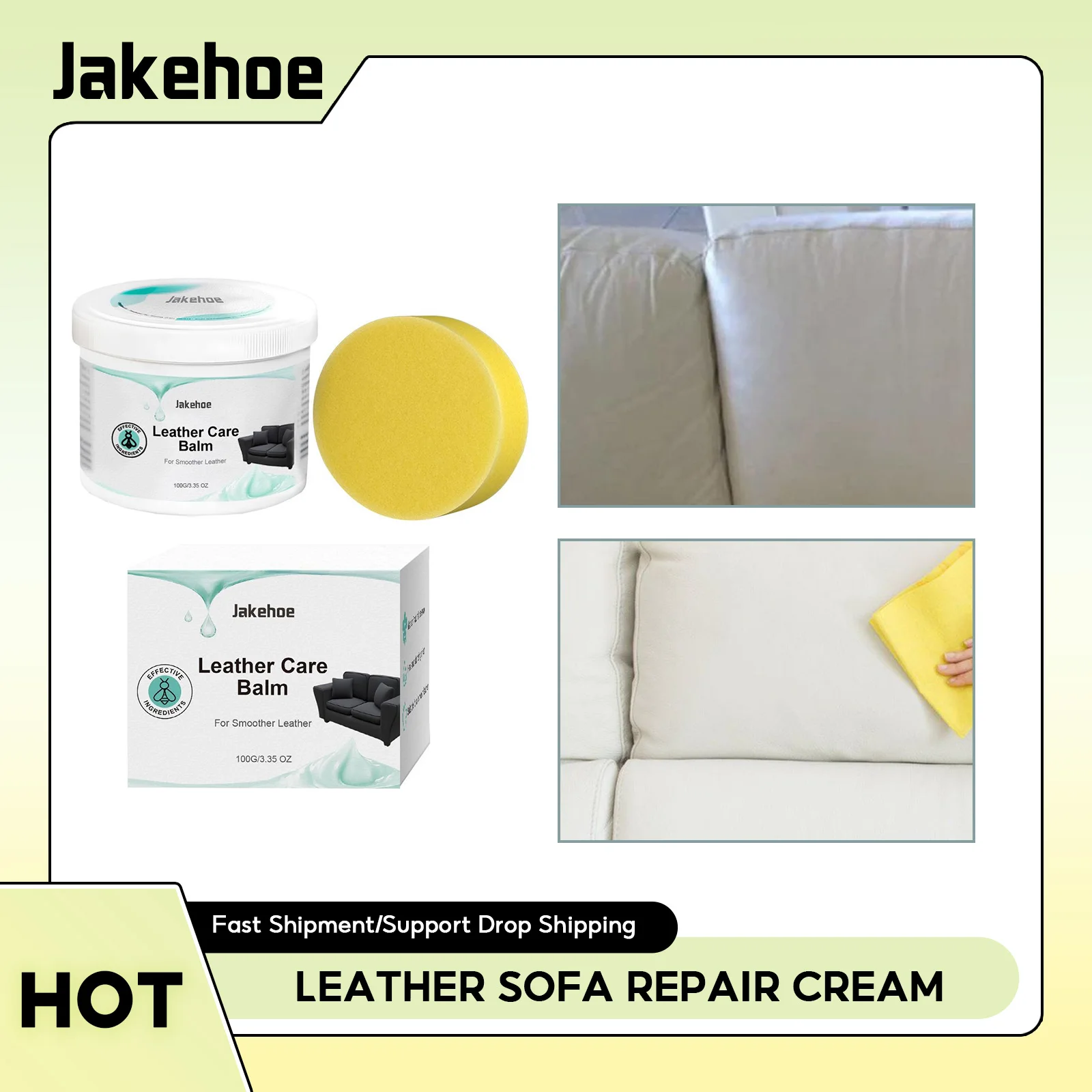 Leather Sofa Repair Cream - Scratch Crack Paint Removal Polishing ...