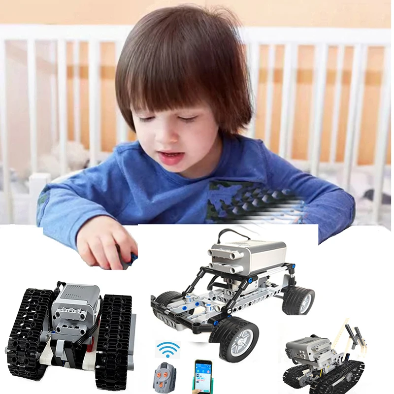 500pcs-RC-App-Program-Technical-Education-Electric-Motor-Building-Block ...