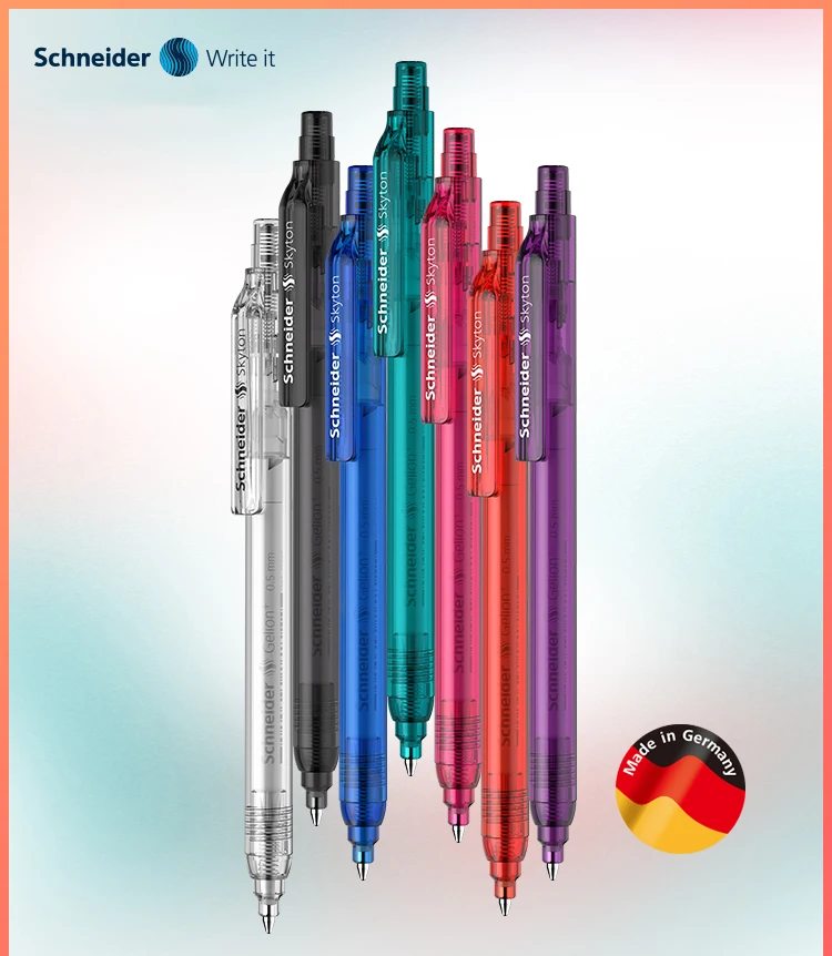 German Schneider Skyton Transparent Neutral Pen for Daily Office Press ...