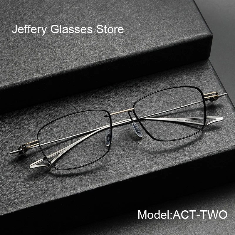 Business-Style-Fashion-Square-Glasses-Frame-Simple-Ultra-light-Pure ...